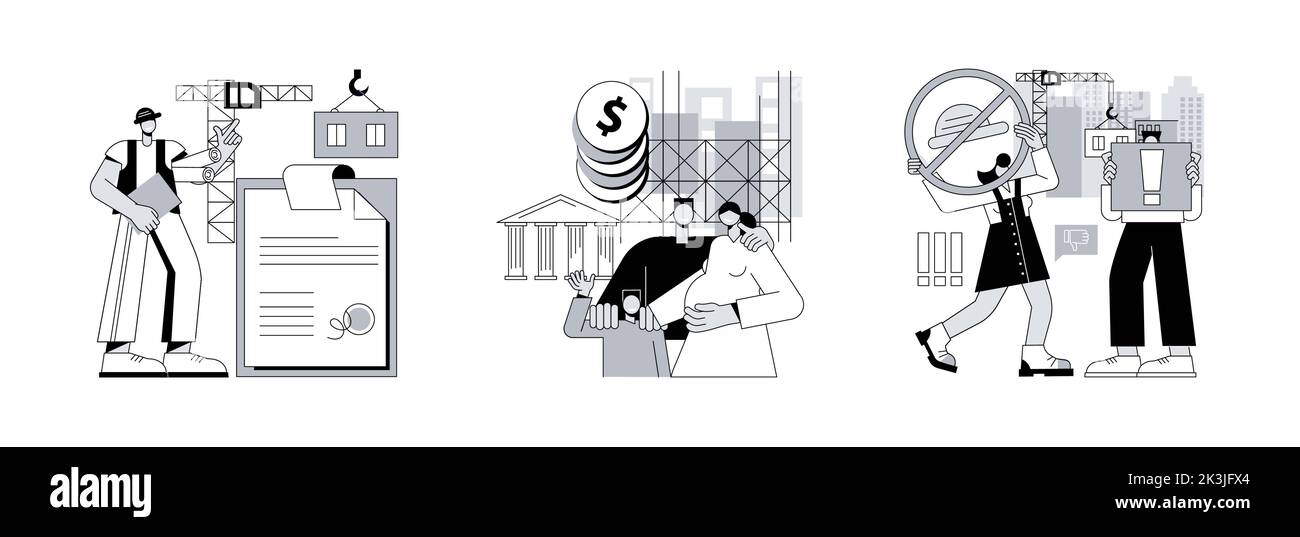 Business plan abstract concept vector illustration set. Business idea ...