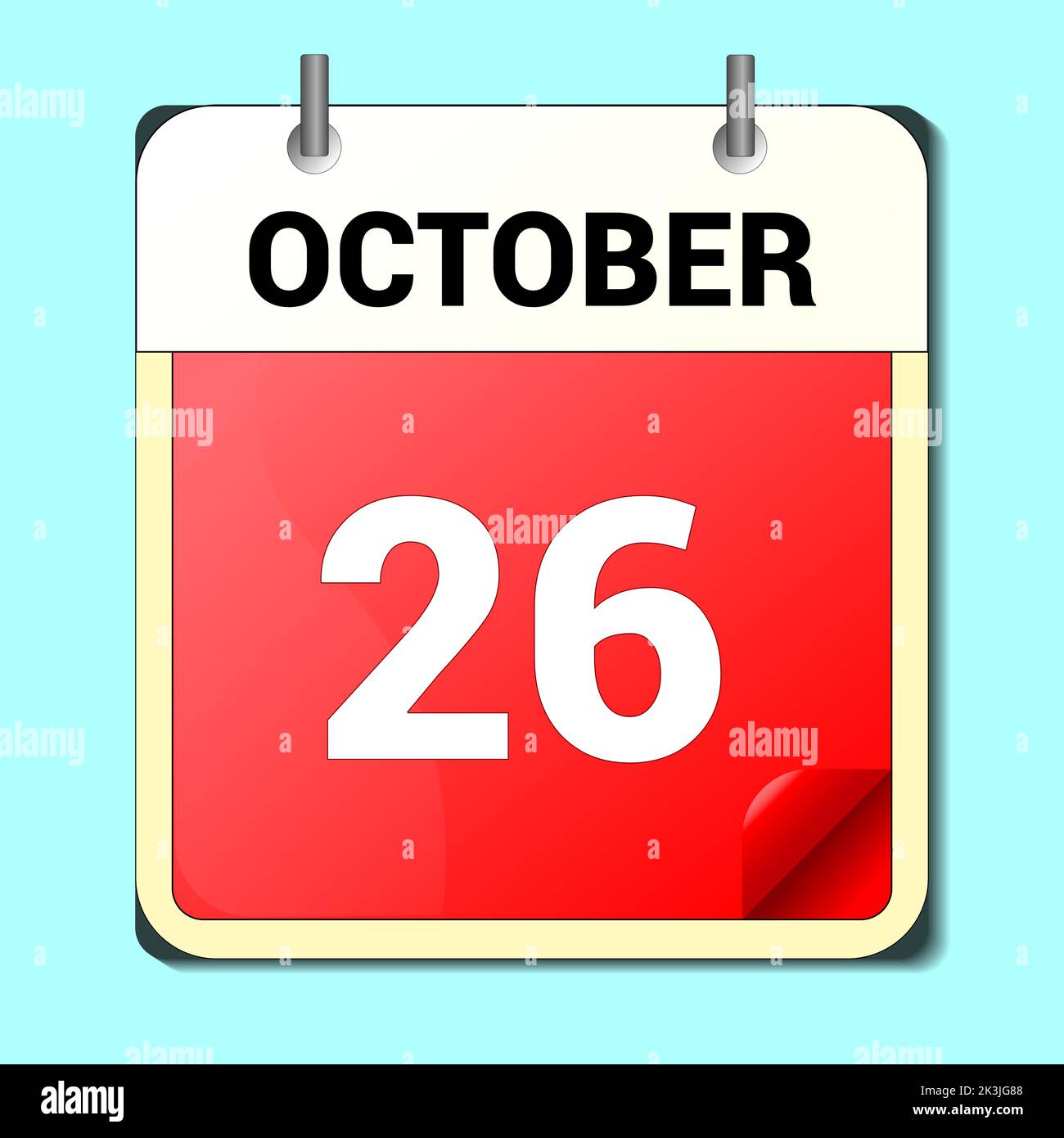 day on the calendar, vector image format, october Stock Vector Image ...