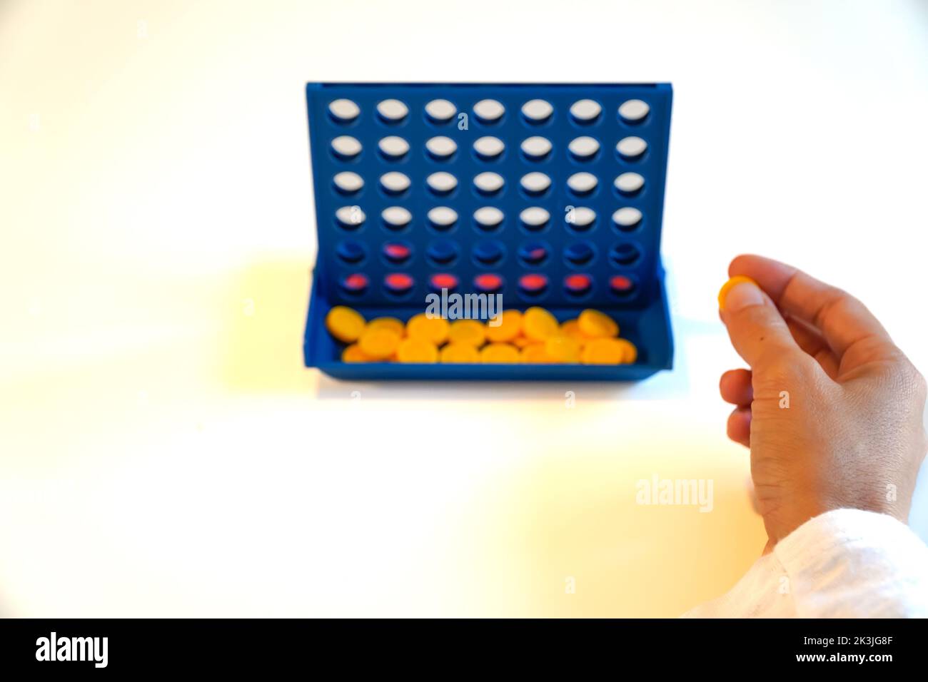 person hand playing a educational board game. Copy-space Stock Photo ...