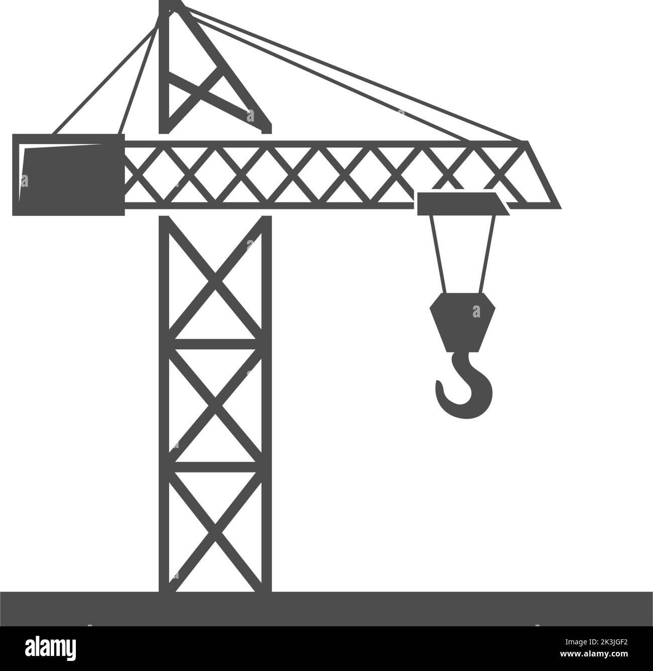 Crane logo icon design illustration template Stock Vector Image & Art ...