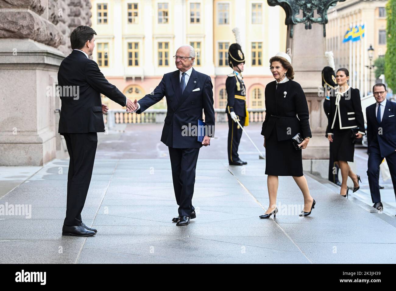 The Speaker Andreas Norlén, King Carl XVI Gustaf, Queen Silvia, Crown ...