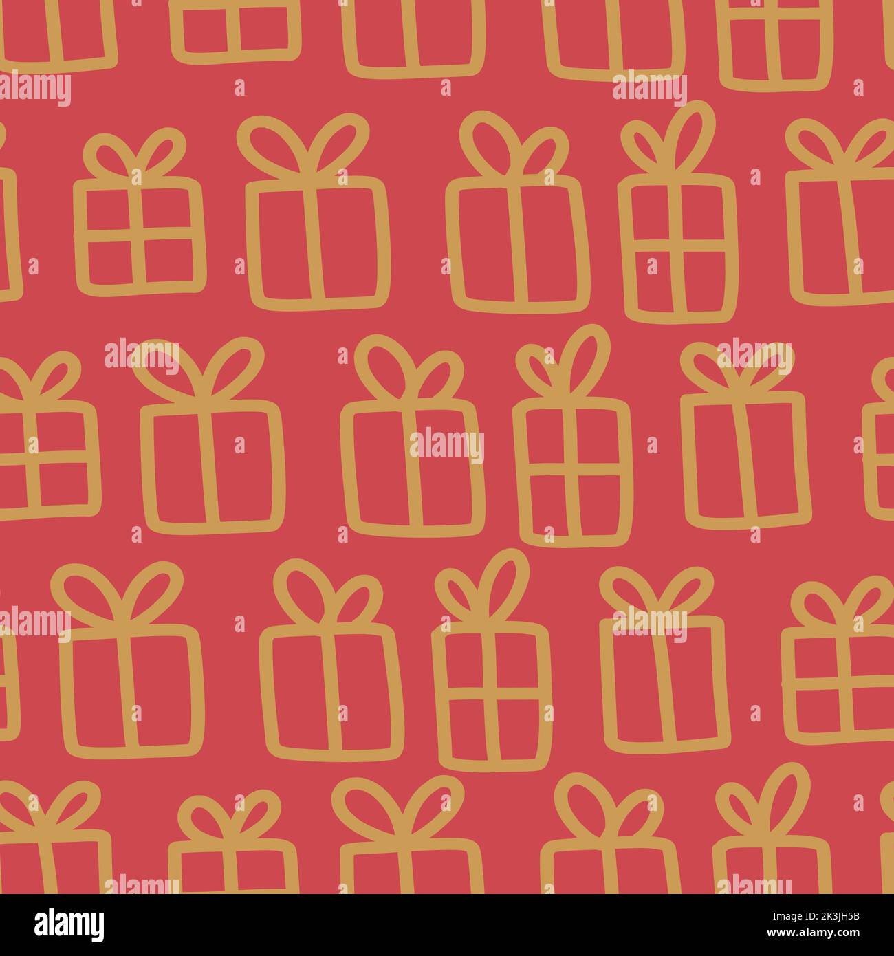 Winter wrapping paper flat seamless pattern vector Stock Vector Image ...