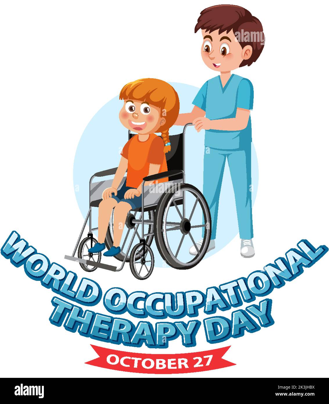 World Occupational Therapy Day Banner Design illustration Stock Vector ...