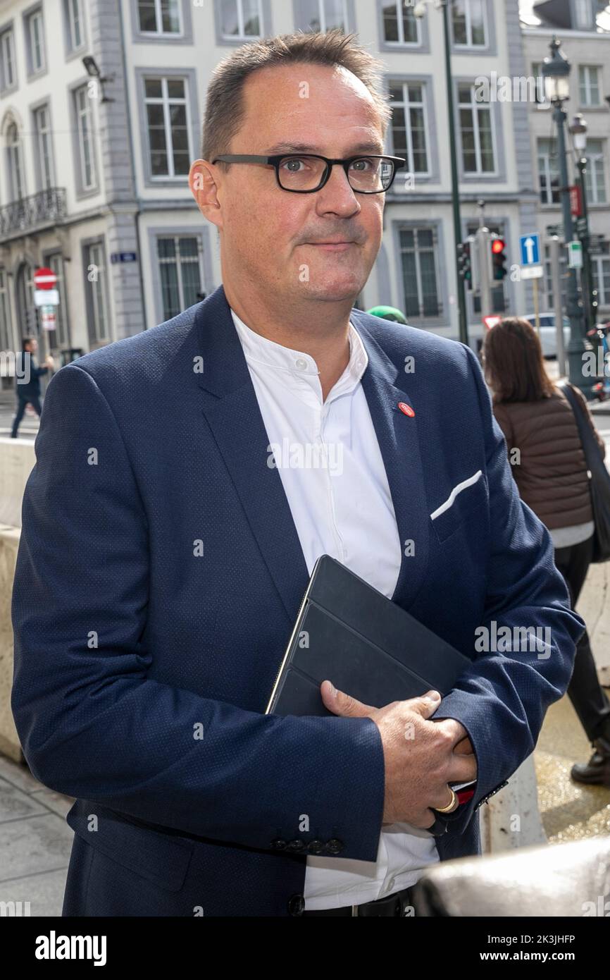 Unizo CEO Danny Van Assche pictured during a meeting of the prime ...