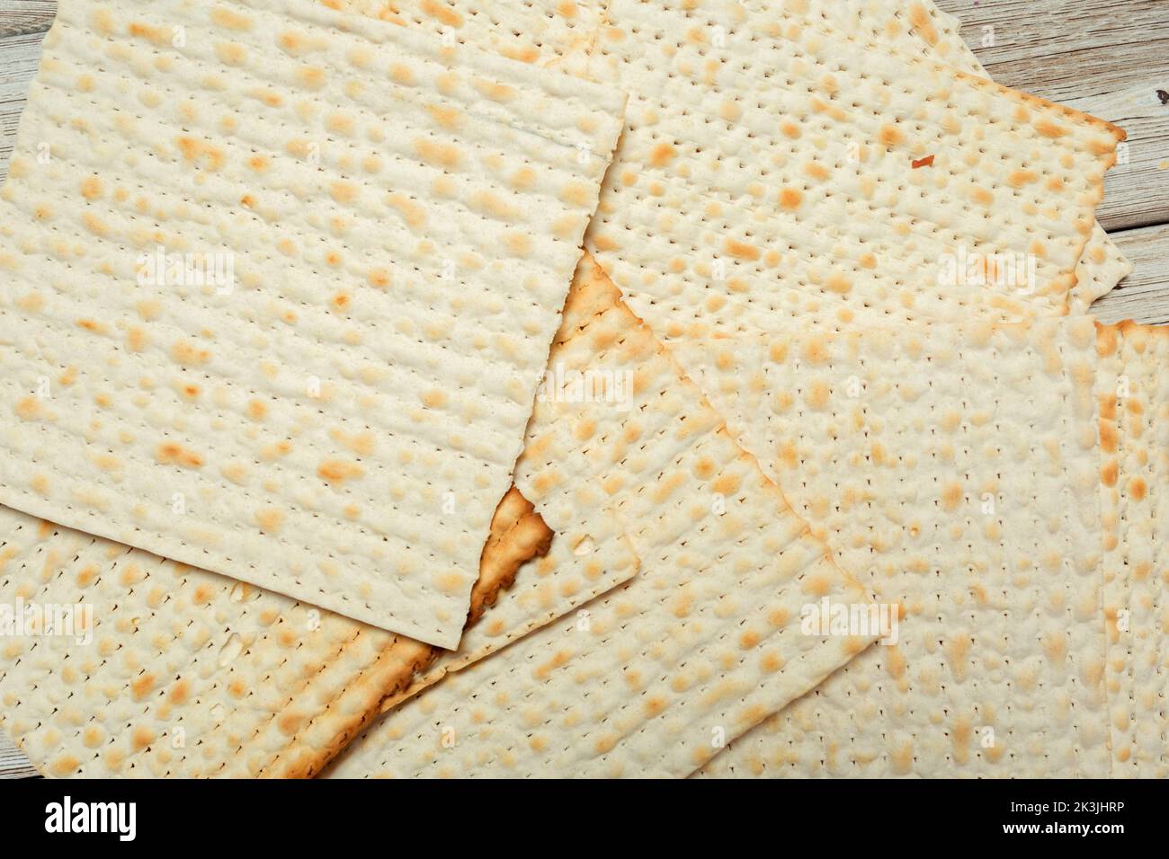 Jewish traditional Passover matzo bread Stock Photo - Alamy