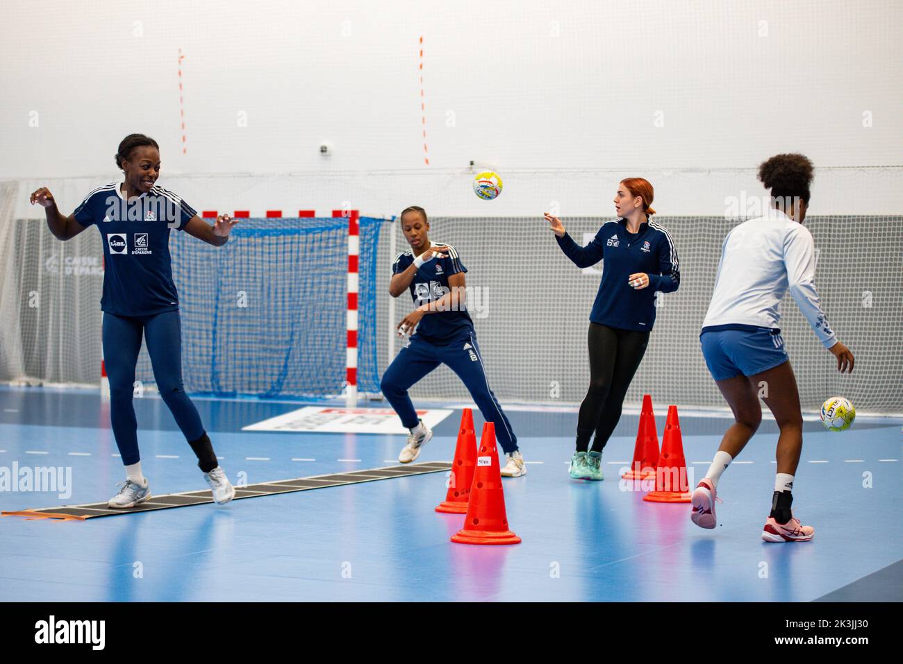 Creteil, France - September 27, 2022, Orlane Kanor of France and Tamara ...