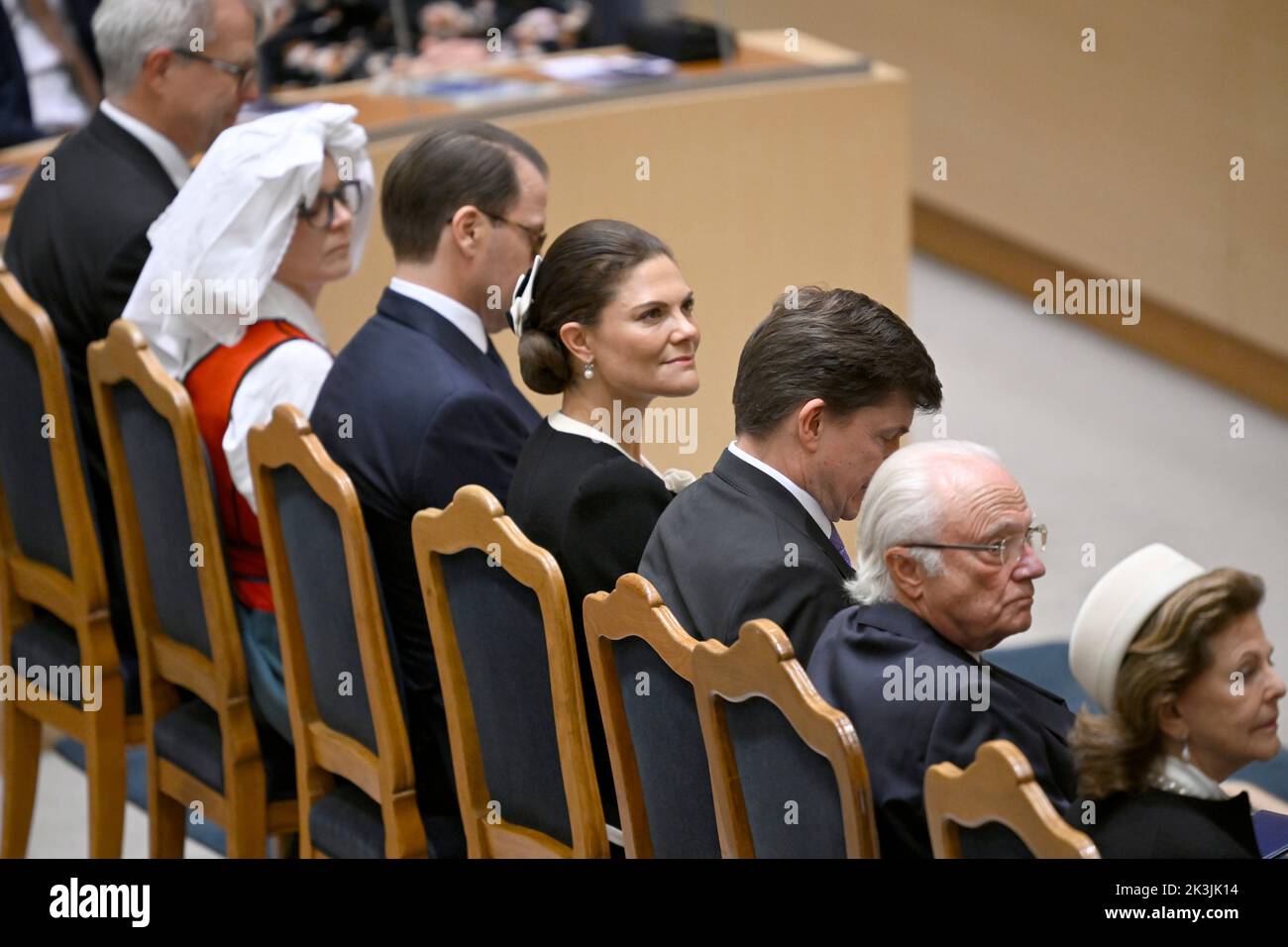 Prince Daniel, Crown Princess Victoria, The Speaker Andreas Norlén ...