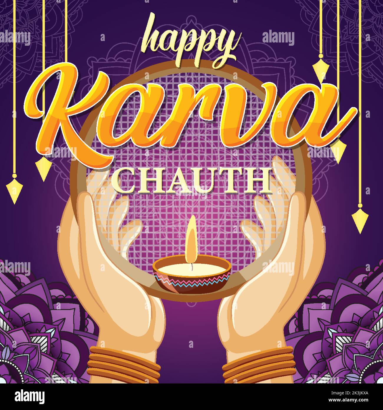Karvachauth Stock Vector Images - Alamy