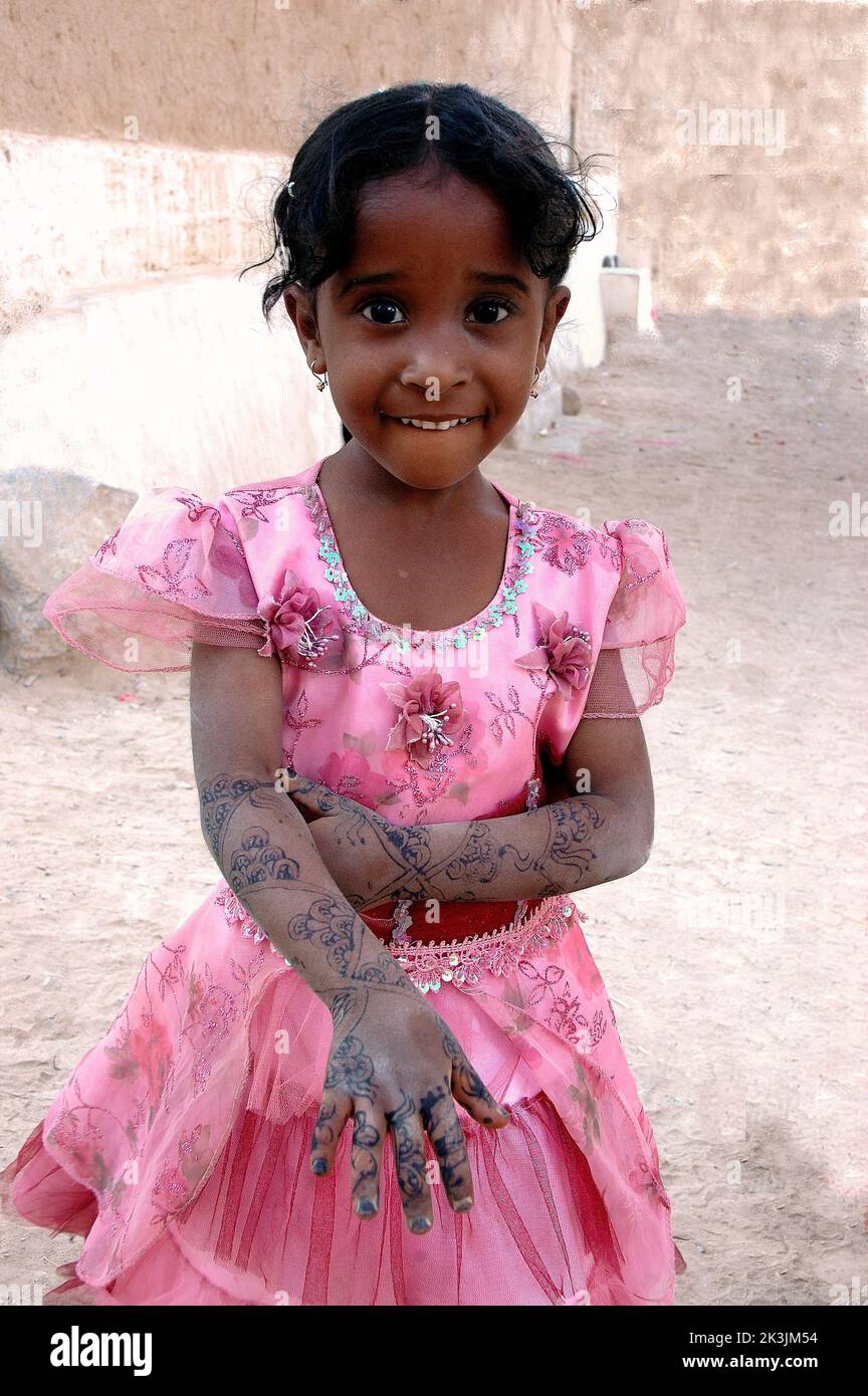 A Pink Girl with Tattoo Stock Photo - Alamy