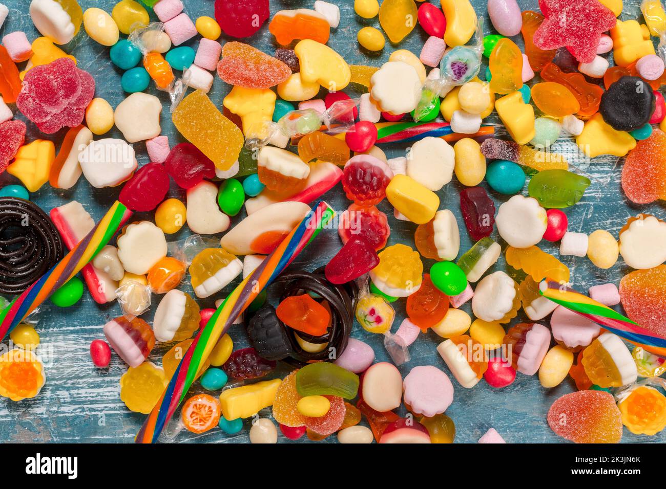 Colorful Candies mixed Stock Photo - Alamy