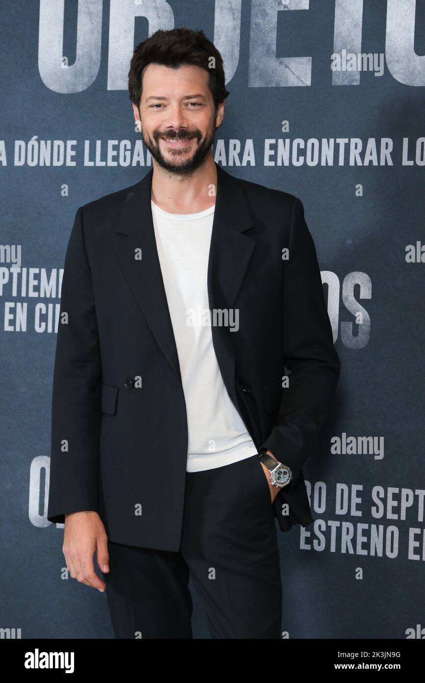 Alvaro Morte attends the 'Objetos' photocall at Paz Cinema in Madrid ...