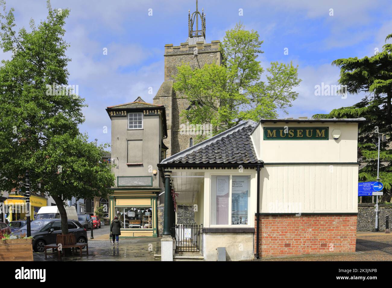 St Marys parish church, market town of Diss, Norfolk, England, Britain ...