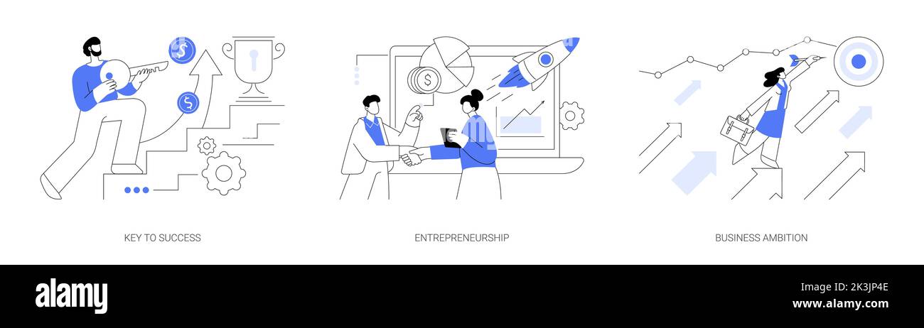 Business success abstract concept vector illustrations Stock Vector ...