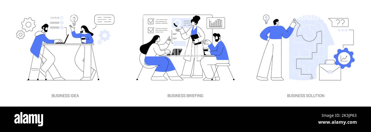 Business plan development abstract concept vector illustrations Stock ...