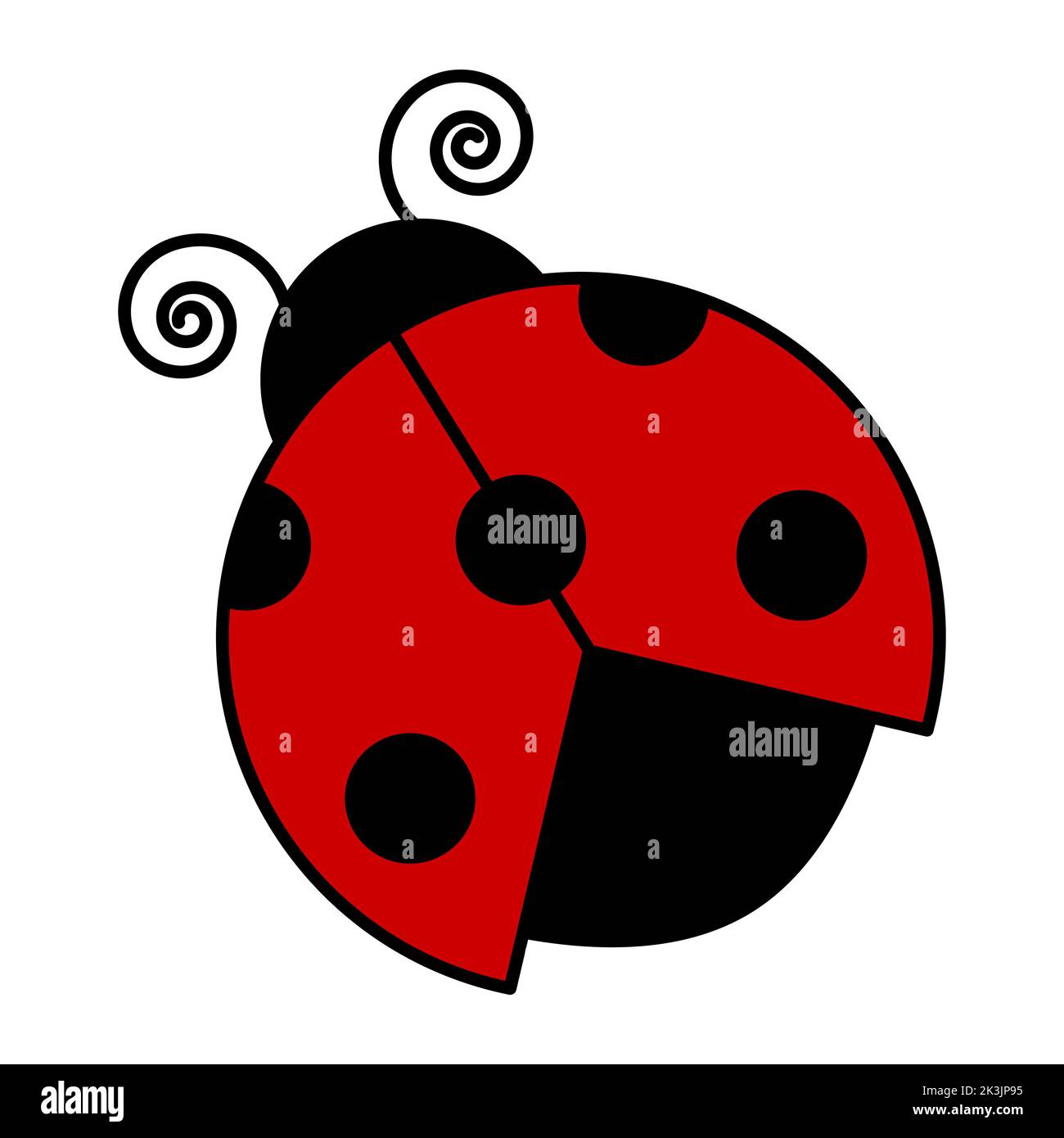 Flat image of a ladybug. Vector illustration Stock Vector Image & Art ...