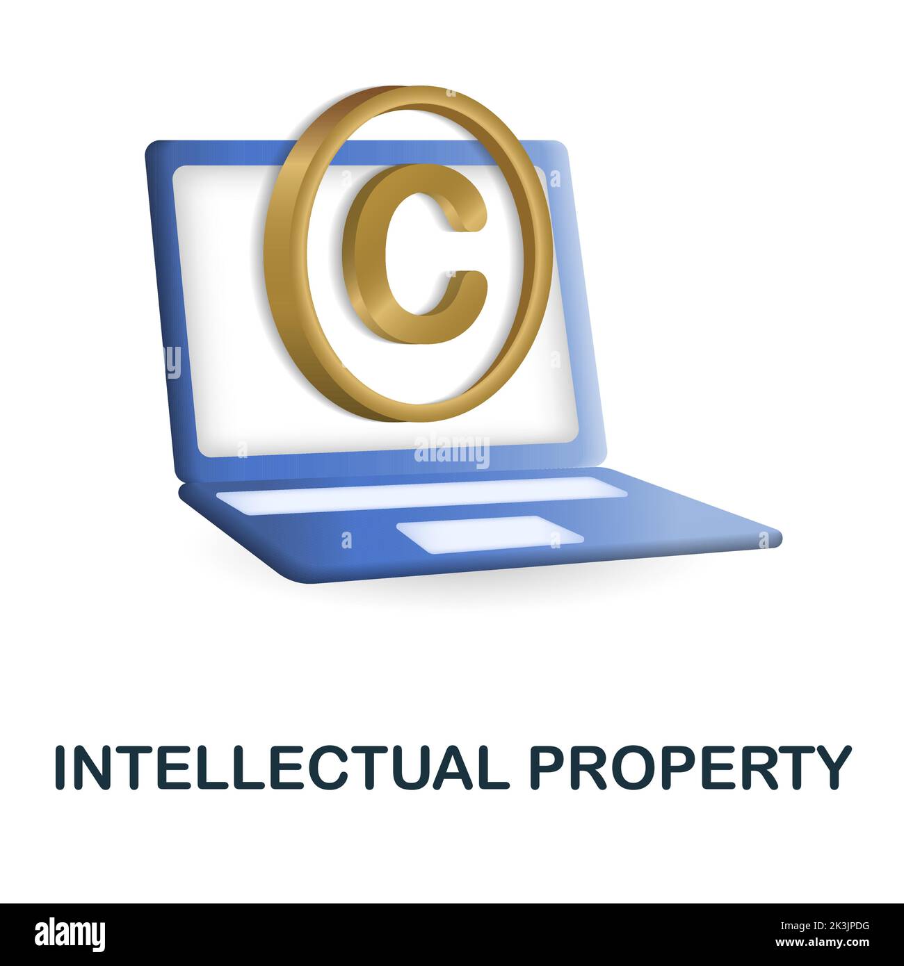 Intellectual Property icon. 3d illustration from crowdfunding ...