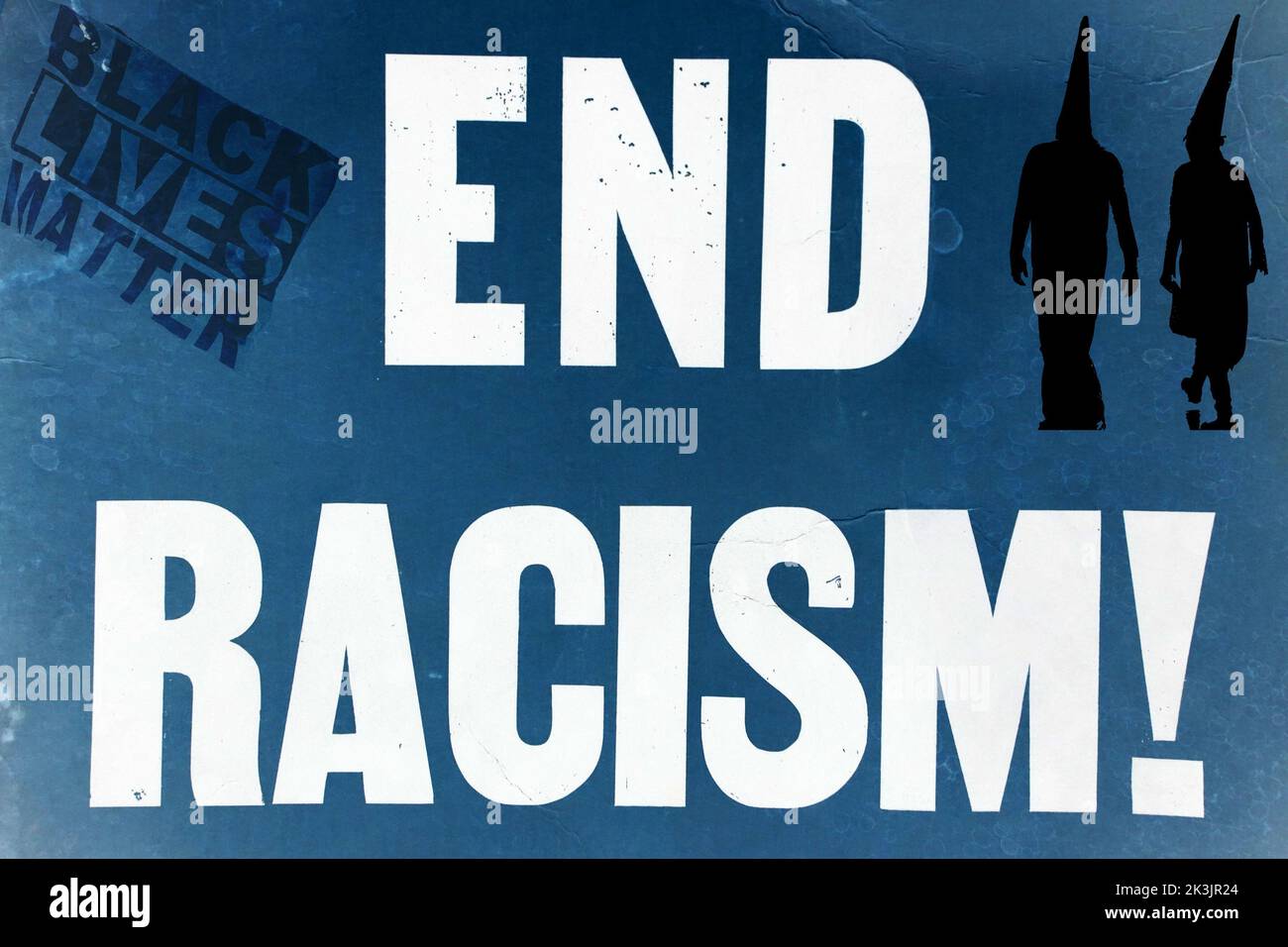 End racism sign hi-res stock photography and images - Alamy