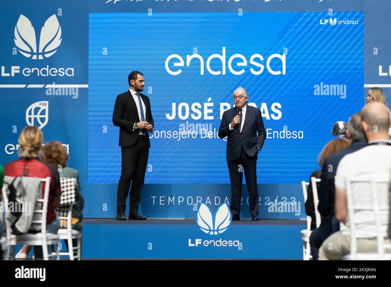 Madrid, Madrid, Spain. 27th Sep, 2022. (Left to right): JORGE GARBAJOSA ...