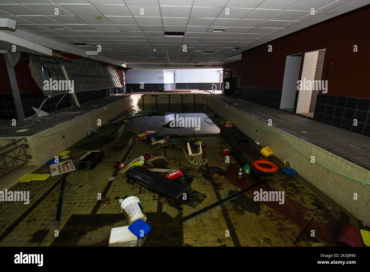 Objects were submerged in the hotel's swimming pool. DONEGAL, IRELAND ...