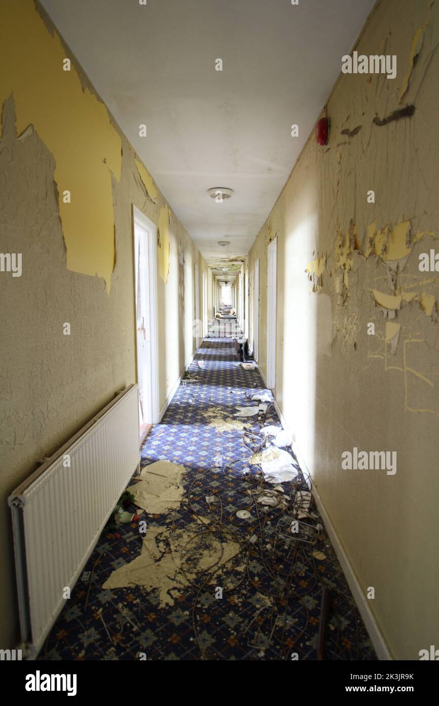 A shot down an eerie corridor. DONEGAL, IRELAND. THIS IRISH hotel has ...