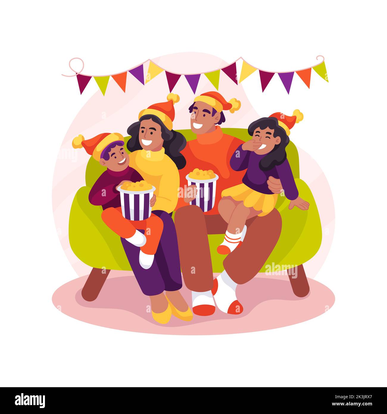 Happy time isolated cartoon vector illustration Stock Vector Image ...