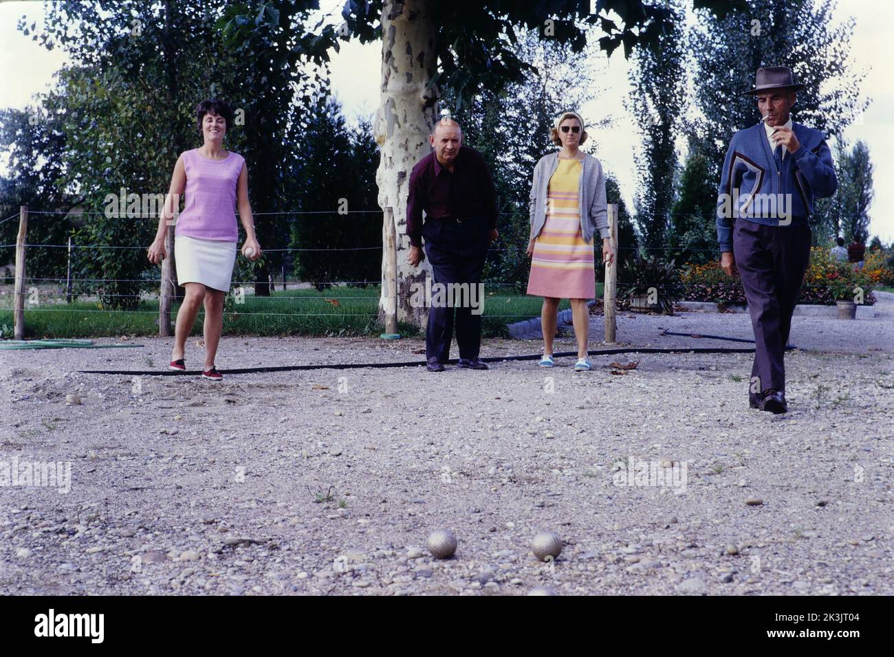 Playing boules, France, archives Stock Photo - Alamy