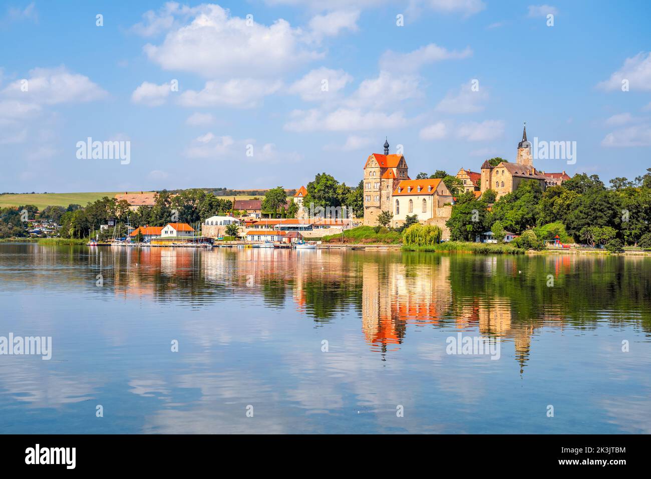 View over Seeburg, Saxony Anhalt, Germany Stock Photo - Alamy