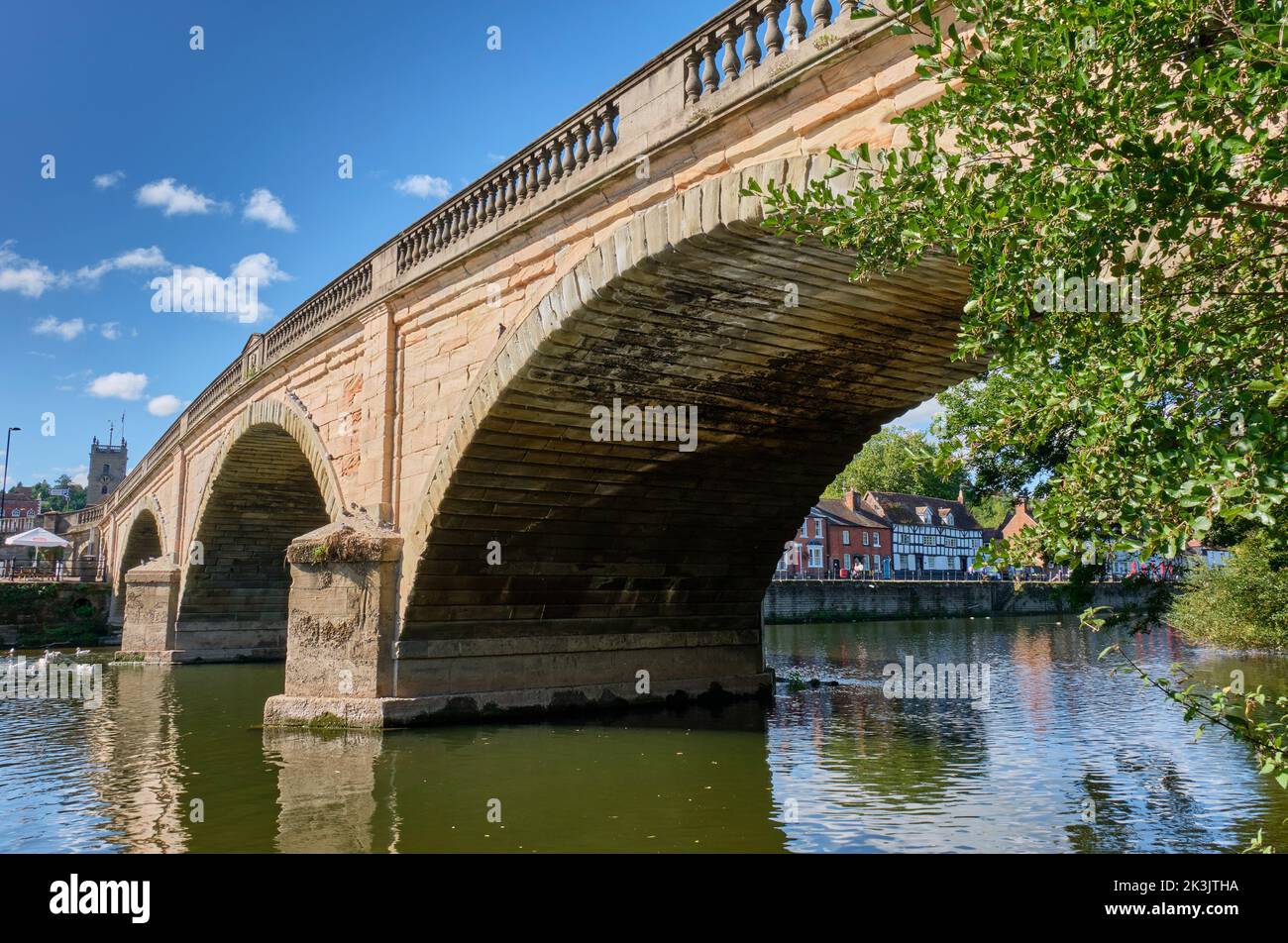 Severn Side North And The Severn Bridge Bewdley Worcestershire Stock