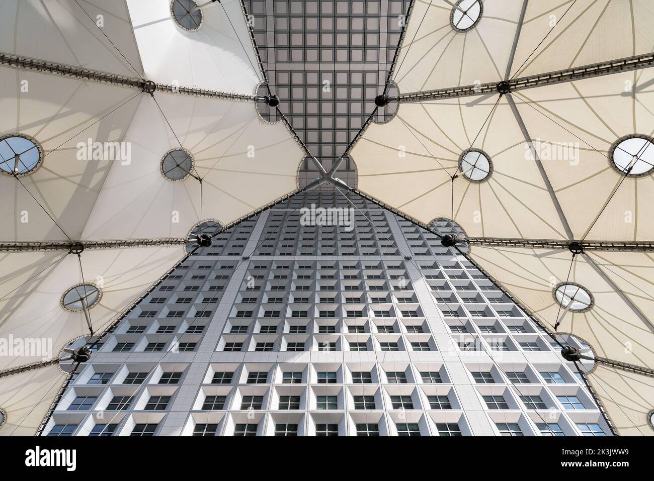 Abstract view of architectural detail at the new arch building in La ...