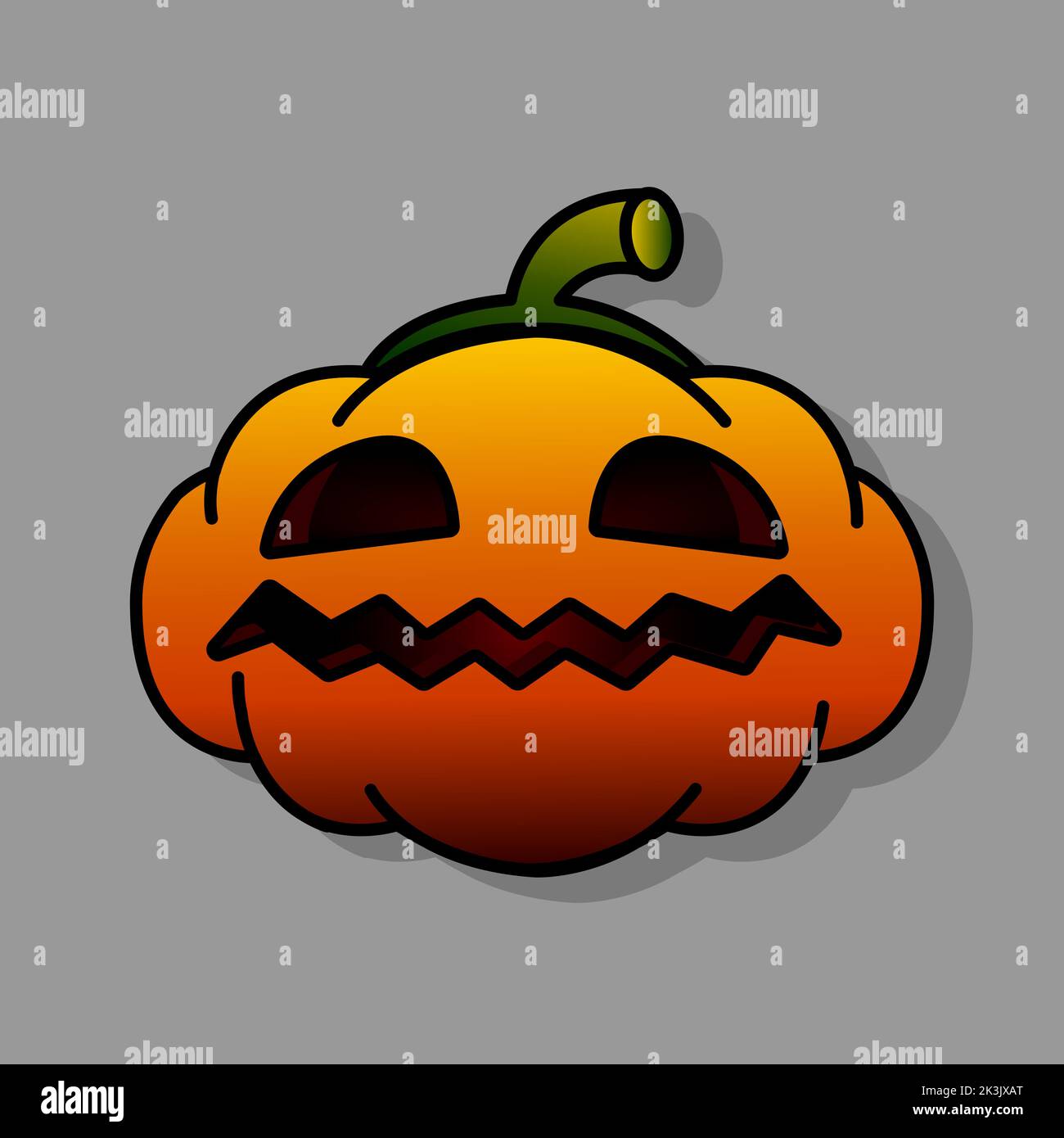 Smiling pumpkin. Pumpkin illustration for Halloween. Vector ...