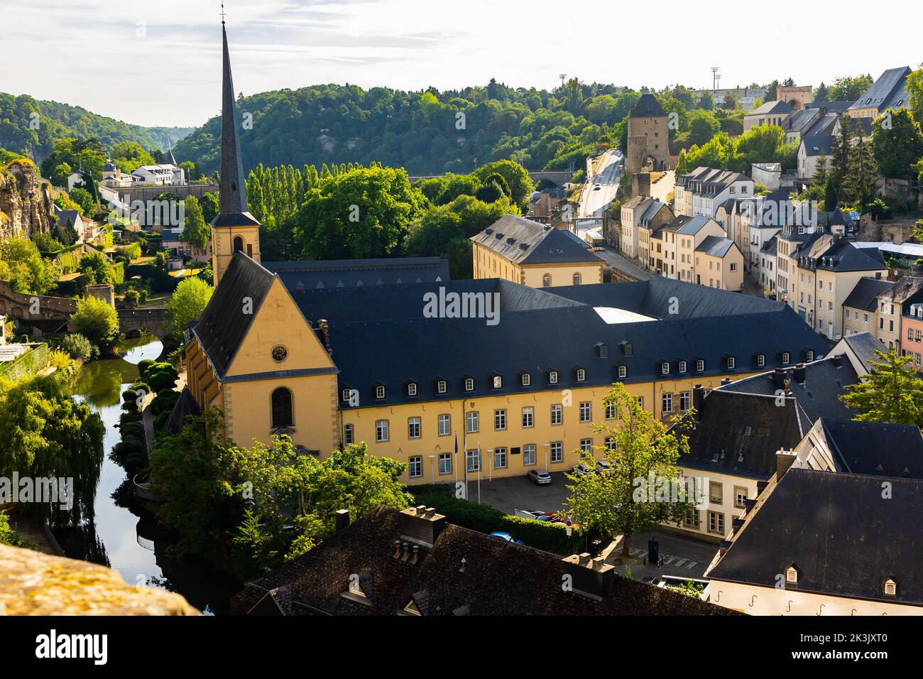 External view of St John's Church in Luxembourg City Stock Photo - Alamy