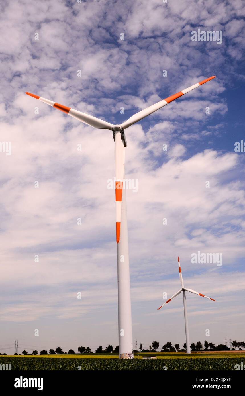 Windmill Wind Turbine Renewable Green Energy Source Stock Photo - Alamy