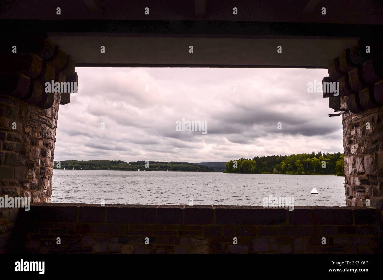 Mohnesee Westfalia Delecke European German Water Dam Stock Photo - Alamy