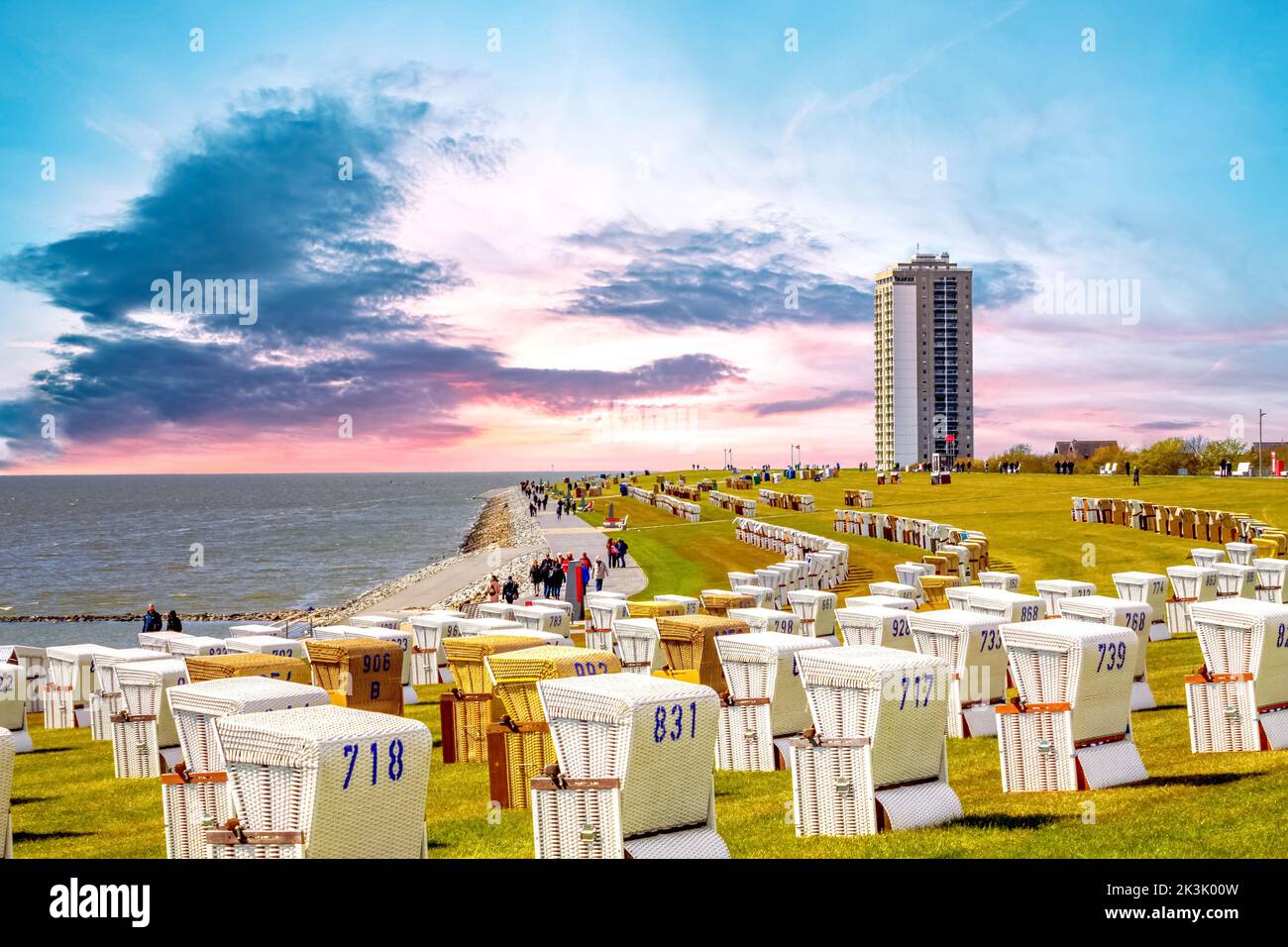 Beach in Buesum, Schleswig Holstein, GErmany Stock Photo - Alamy