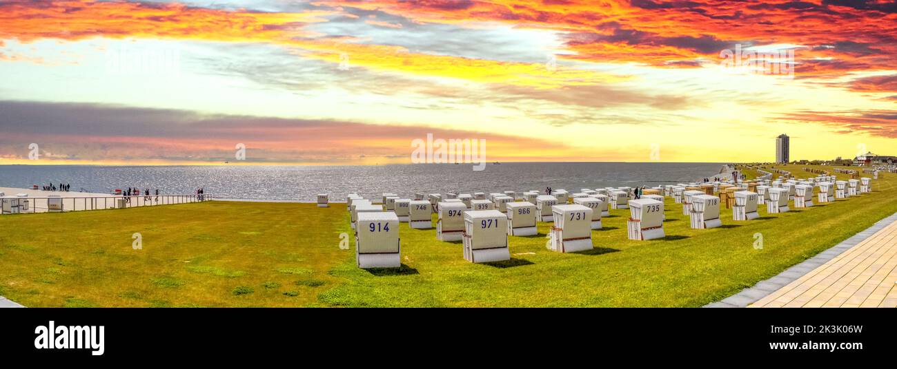 Beach in Buesum, Schleswig Holstein, GErmany Stock Photo - Alamy