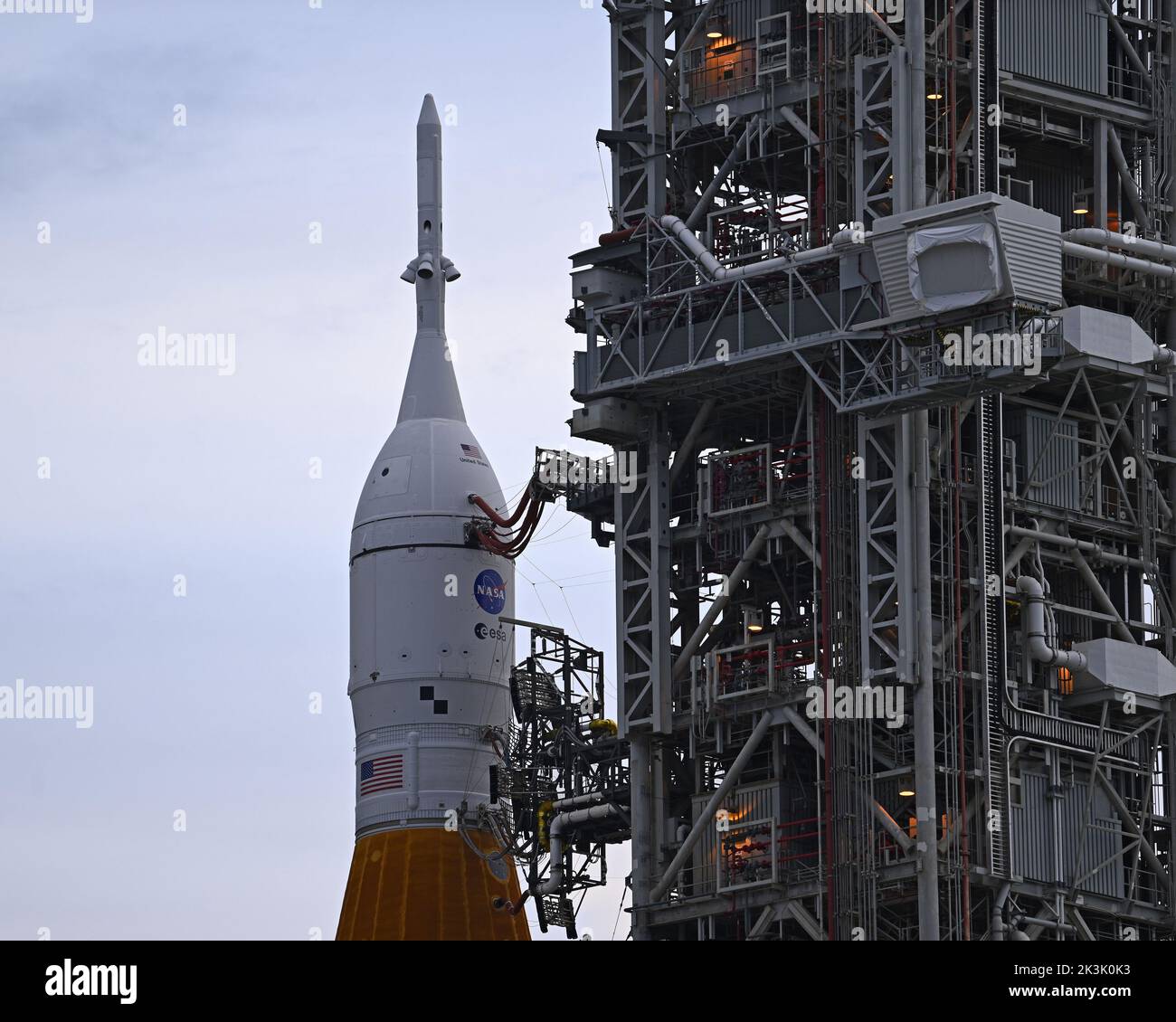 For protection from the effects of Hurricane Ian, NASA's SLS rocket and ...