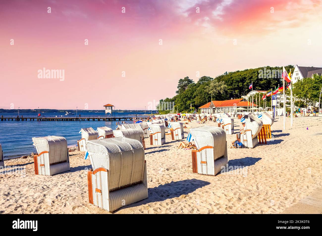 Beach in Gluecksburg, Schleswig Holstein, Germany Stock Photo - Alamy