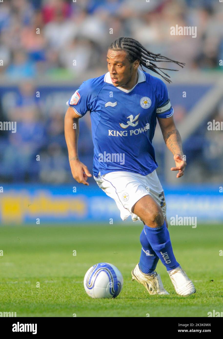 Leicester City Neil Danns Stock Photo - Alamy