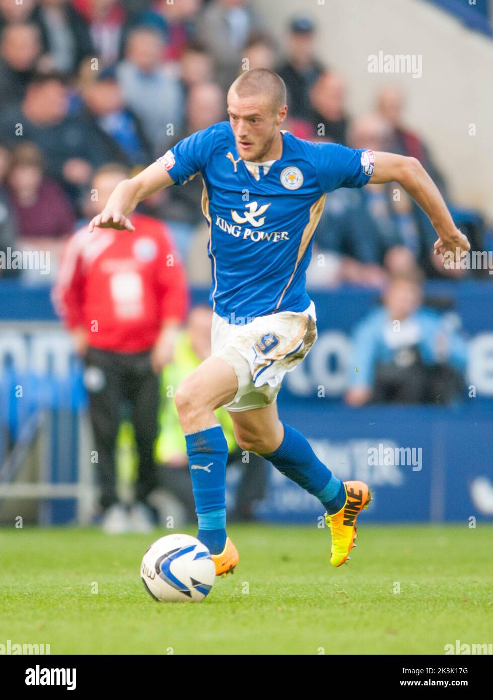Leicester City Jamie Vardy Stock Photo - Alamy