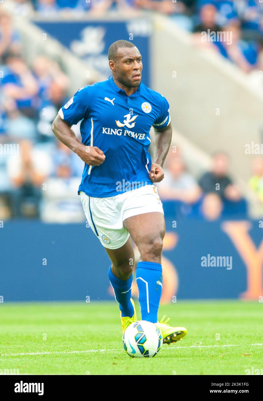 Leicester City Wes Morgan Stock Photo - Alamy