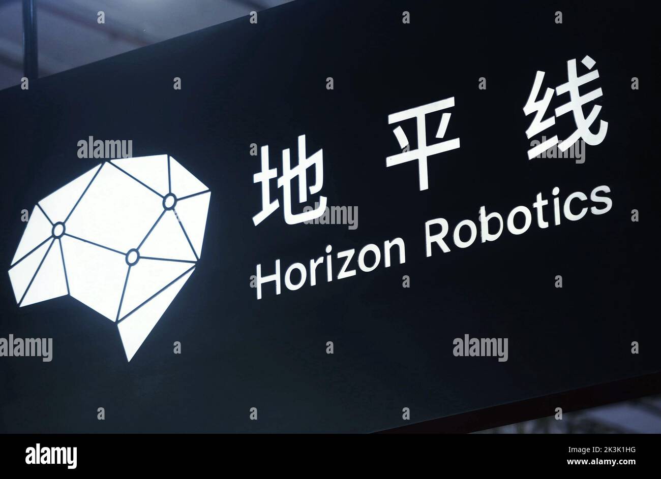 SHANGHAI, CHINA - APRIL 20, 2021 - The Horizon Robotics logo of AI chip ...