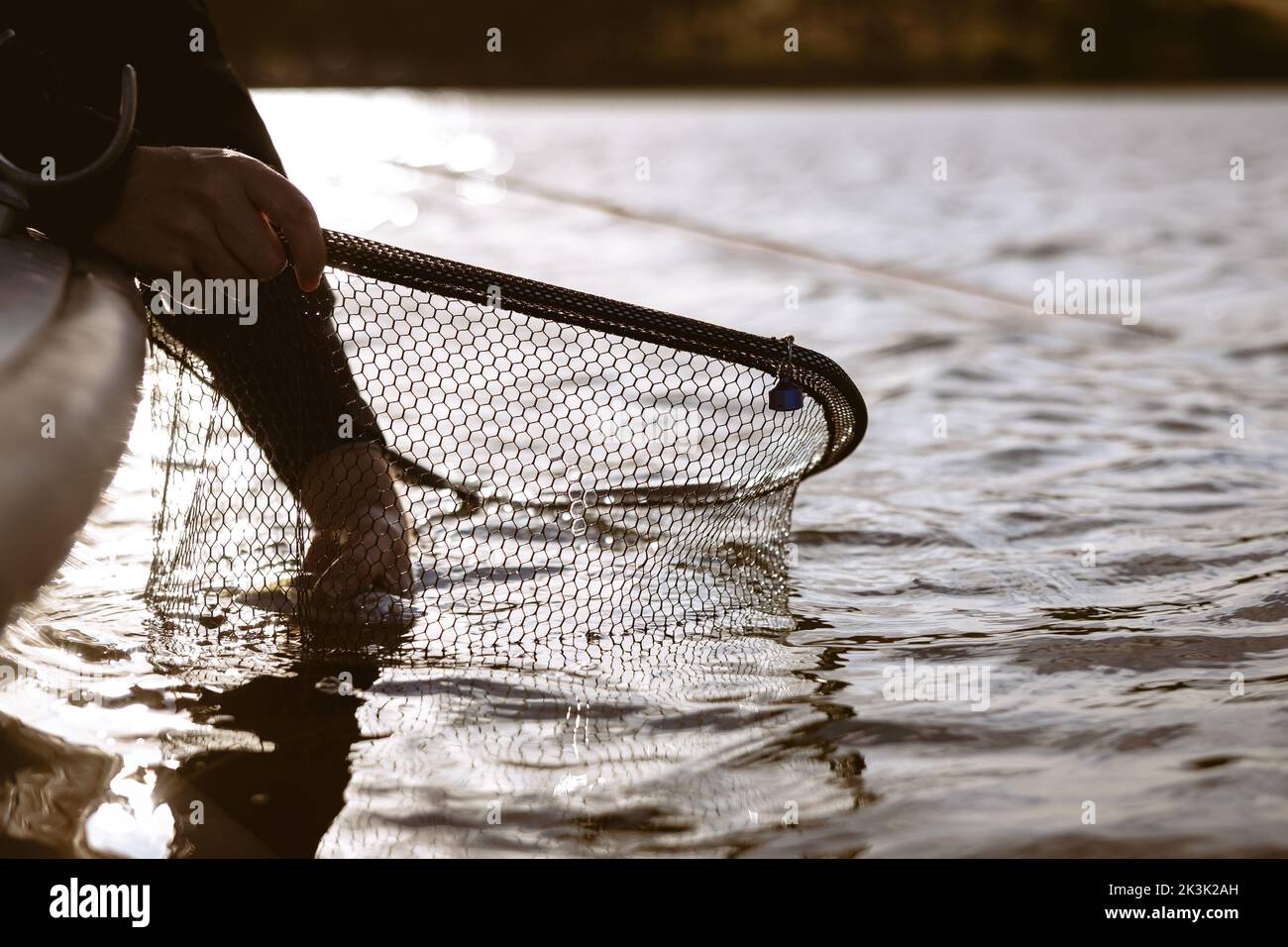 Trout fishing on Thornton Reservoir, Leicester, England Stock Photo - Alamy
