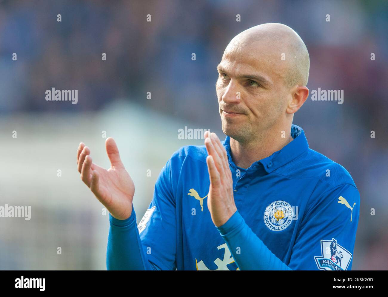 Leicester City Esteban Cambiasso Stock Photo - Alamy