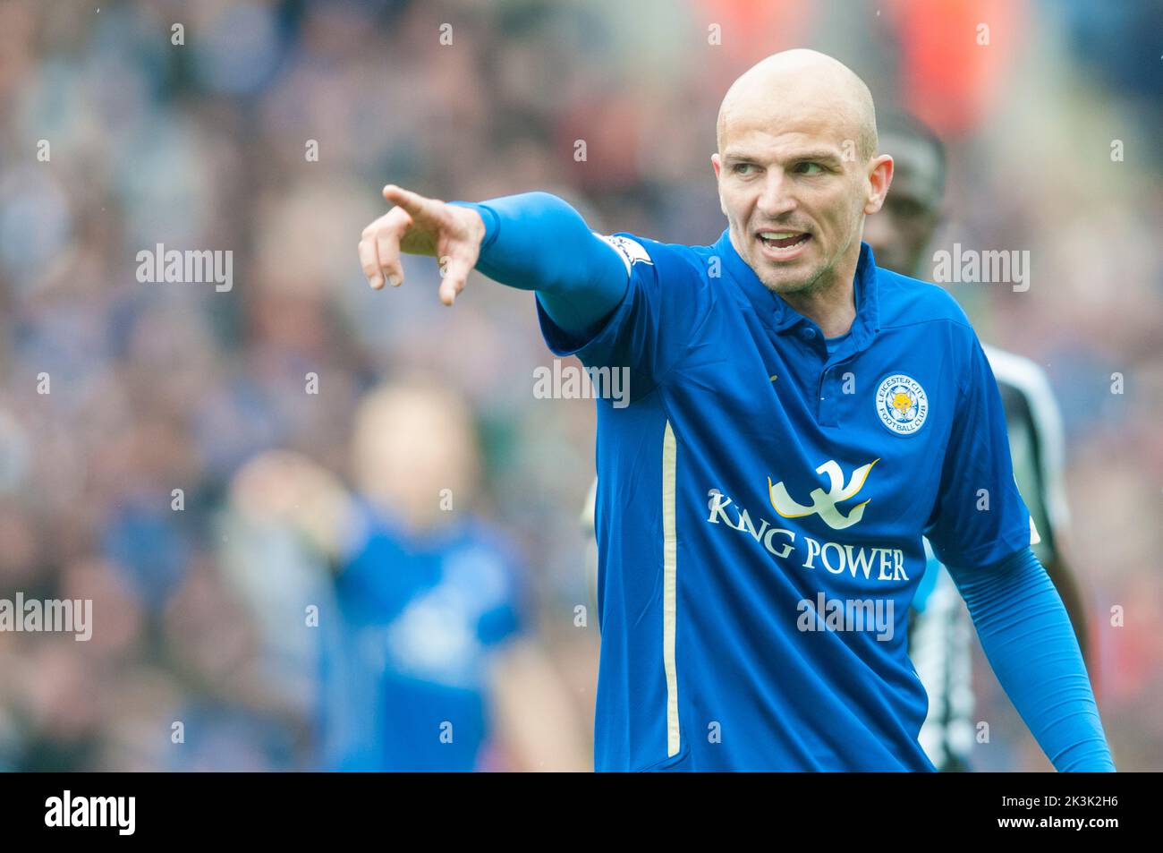 Leicester City Esteban Cambiasso Stock Photo - Alamy
