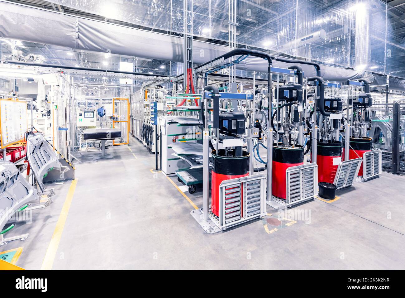 Oil management system for robotic arm Stock Photo - Alamy