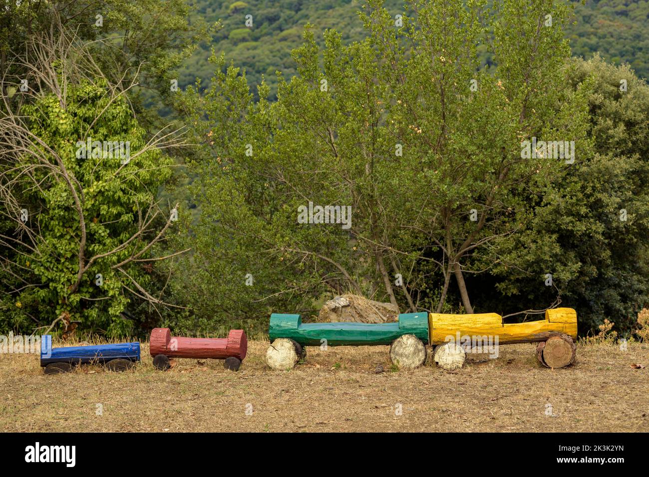 Playground of the Hortsavinyà school, in the Montnegre - Corredor ...