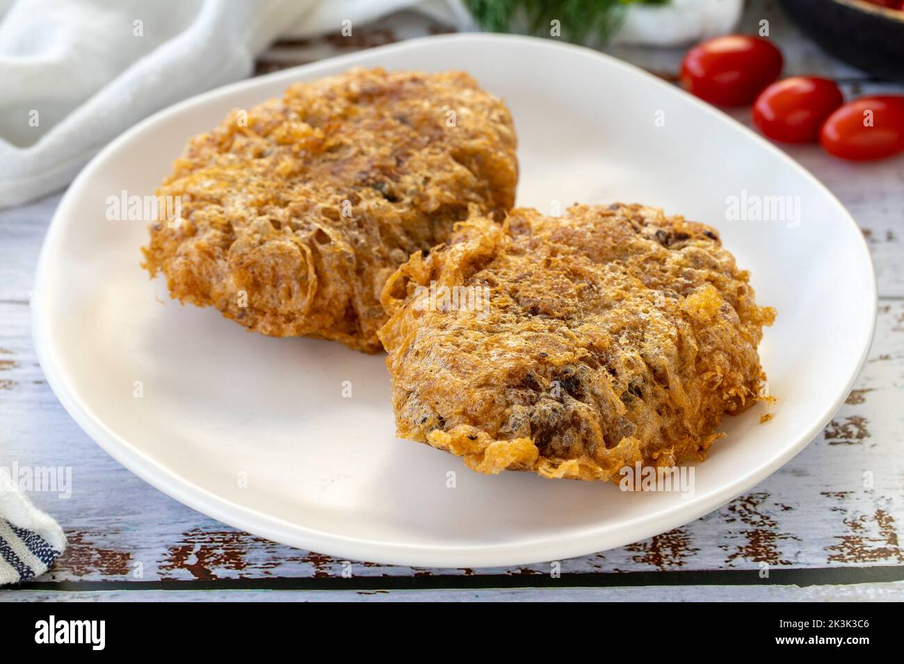 Turkish style meatballs. Turkish cuisine delicacies. Meatballs fried in ...