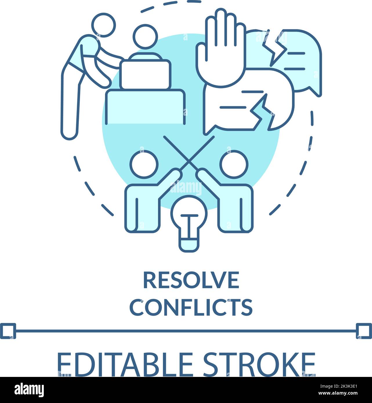 Resolve conflicts turquoise concept icon Stock Vector Image & Art - Alamy Resolve conflicts turquoise concept icon Stock Vector Image & Art - Alamy