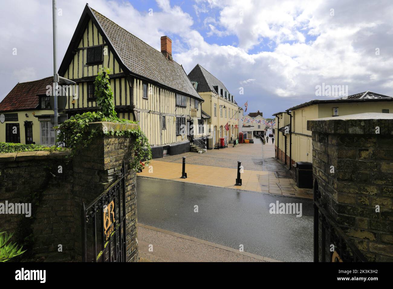 View of the market town of Diss, Norfolk, England, Britain, UK Stock ...