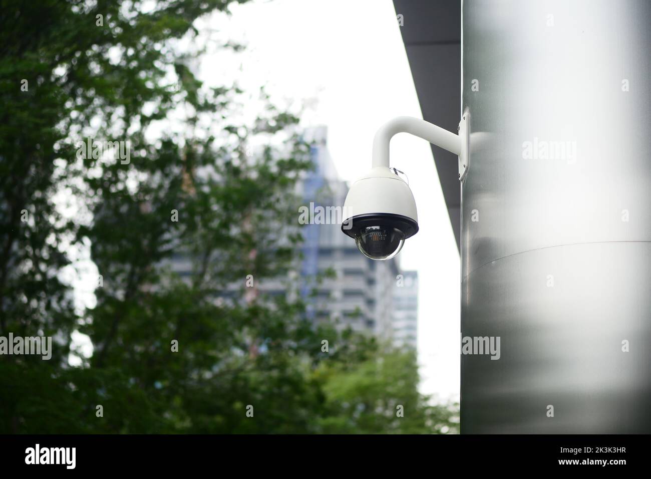 CCTV security camera operating outdoor Stock Photo - Alamy